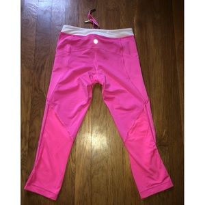 lululemon athletica | Pants & Jumpsuits | Pink Lululemon 34 Leggings ...